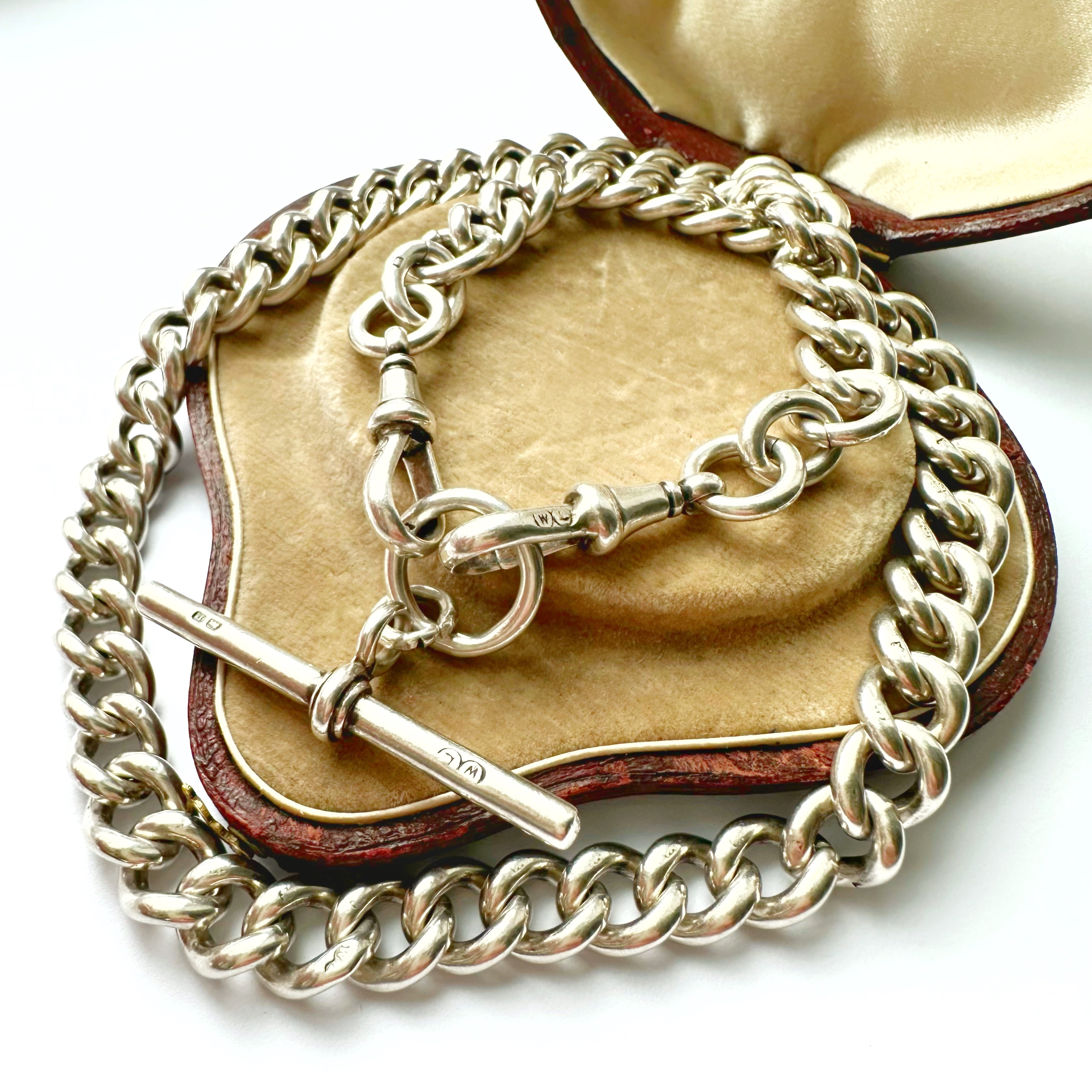 Antique Sterling silver Albert chain – Bait & Duck